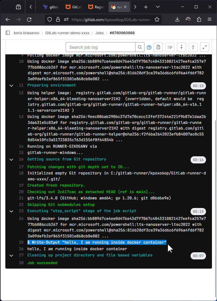 GitLab Runner with Docker for Windows Executor | Boris as Code